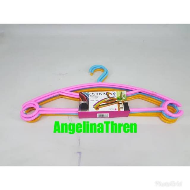 Jual Osaka Plastic Hanger GTOSK-Big / Gantungan Baju Osaka Besar 6pcs ...