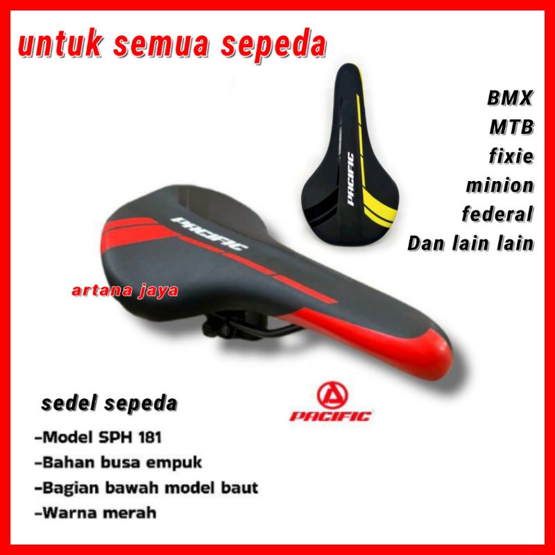 Jual jok sepeda / sedel jok sepeda merek Pacific universal sepeda ...