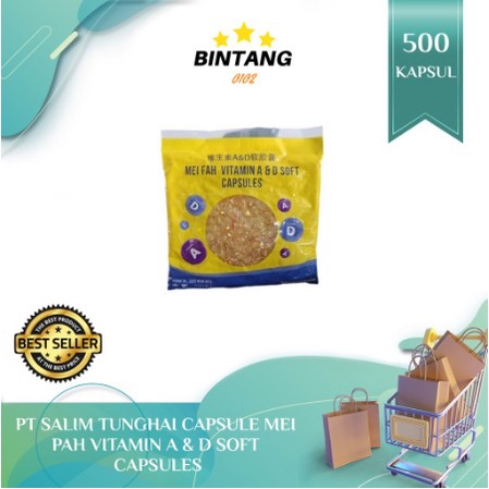 Jual PT SALIM CAPSULE Mei Fah Meifah Vitamin A & D Soft kapsul | Shopee ...