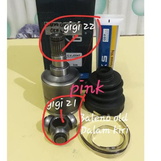 Jual CV joint Dalam As Roda Depan Dalam Suzuki Baleno old 1997 sampai 2001 kiri | Shopee Indonesia