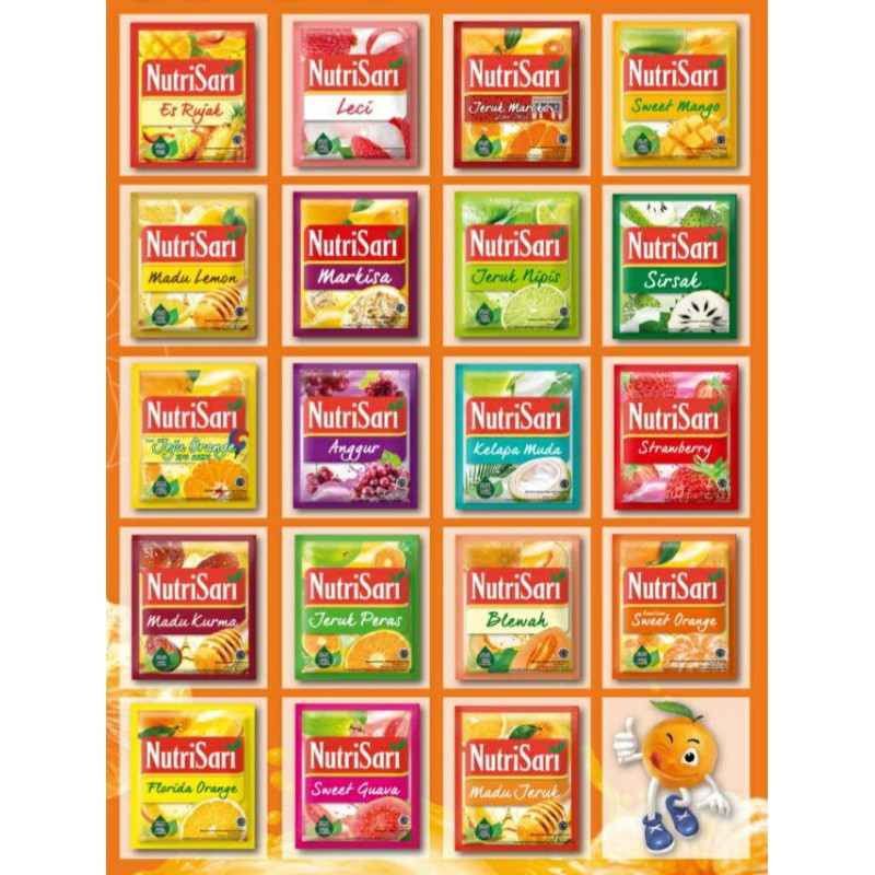 Jual NutriSari All Variant 1 RENCENG (10 SACHET) | Shopee Indonesia