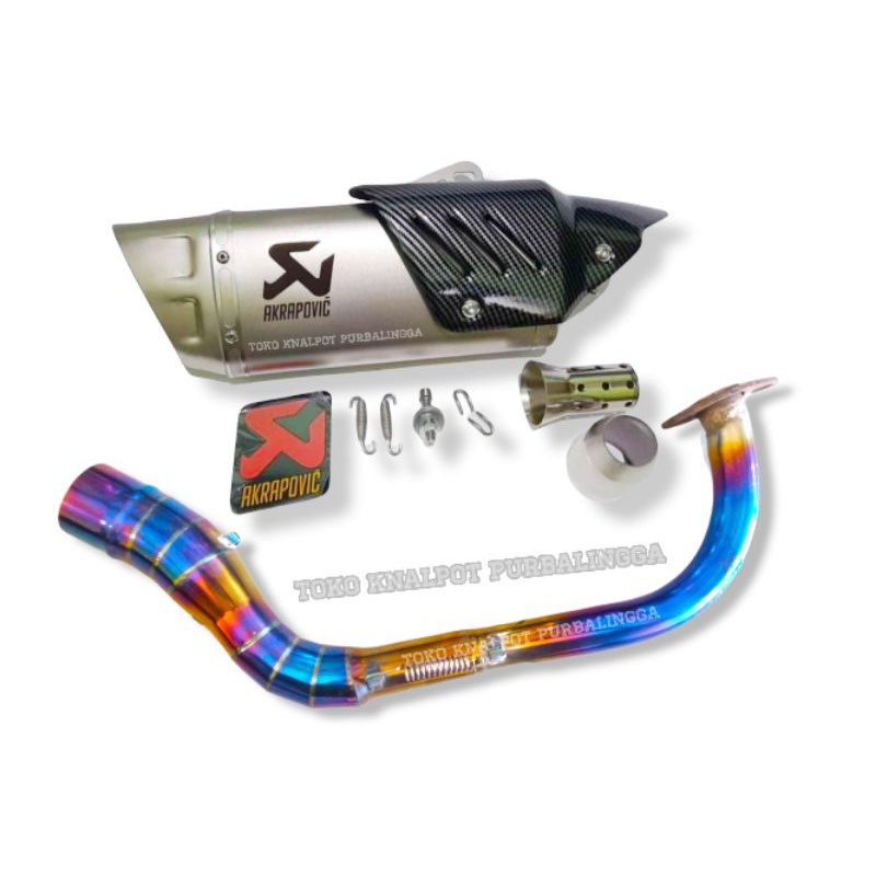 Jual knalpot AKRAPOVIC EVOLUTION LINE IMPORT TAIWAN full system N-MAX ...