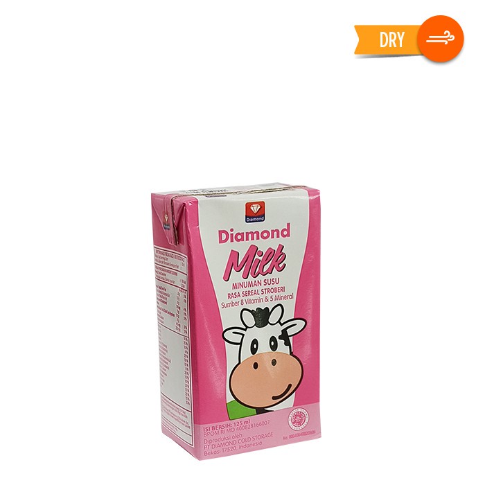Jual Diamond Milk Uht Strawberry Cereal 125Ml | Shopee Indonesia