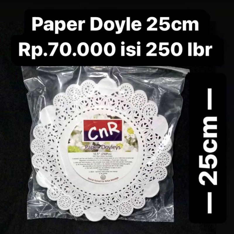 Jual Paper Doyle 25cm Rp.70.000 isi 250 lbr | Shopee Indonesia