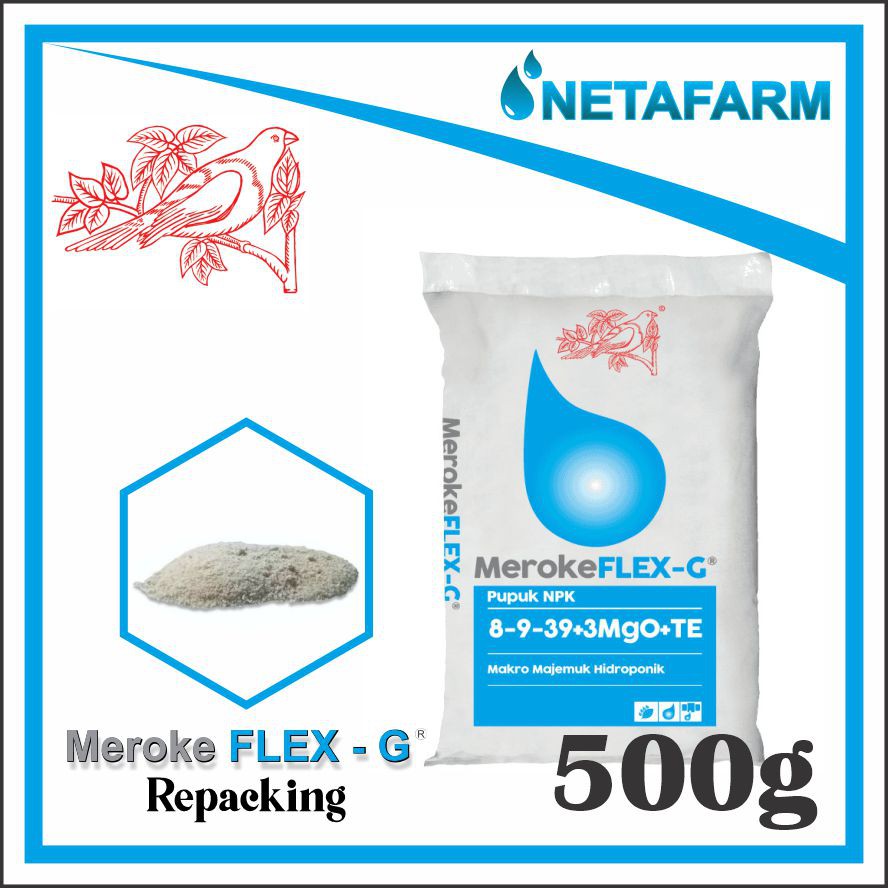 Jual PUPUK Makro Majemuk NPK MEROKE FLEX-G Repacking 500gram | Shopee ...