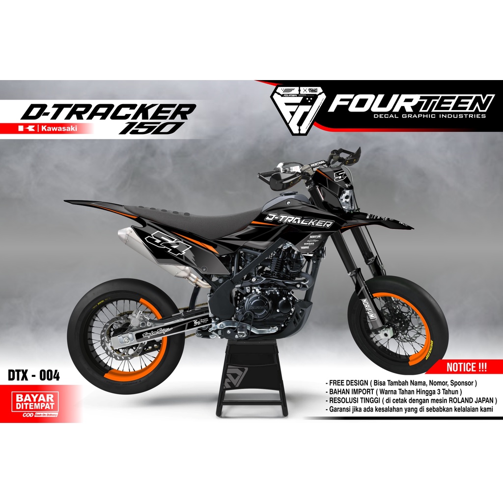 Jual DECAL DTRACKER 150 - stiker dekal dtracker full body custom DTX ...