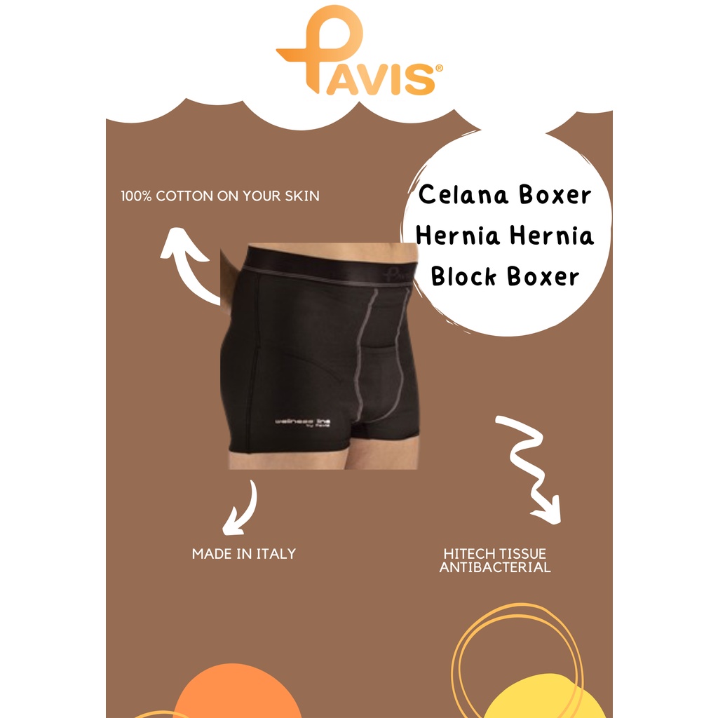 Jual PAVIS Celana Boxer Hernia ERNIABLOCK BOXER | Shopee Indonesia