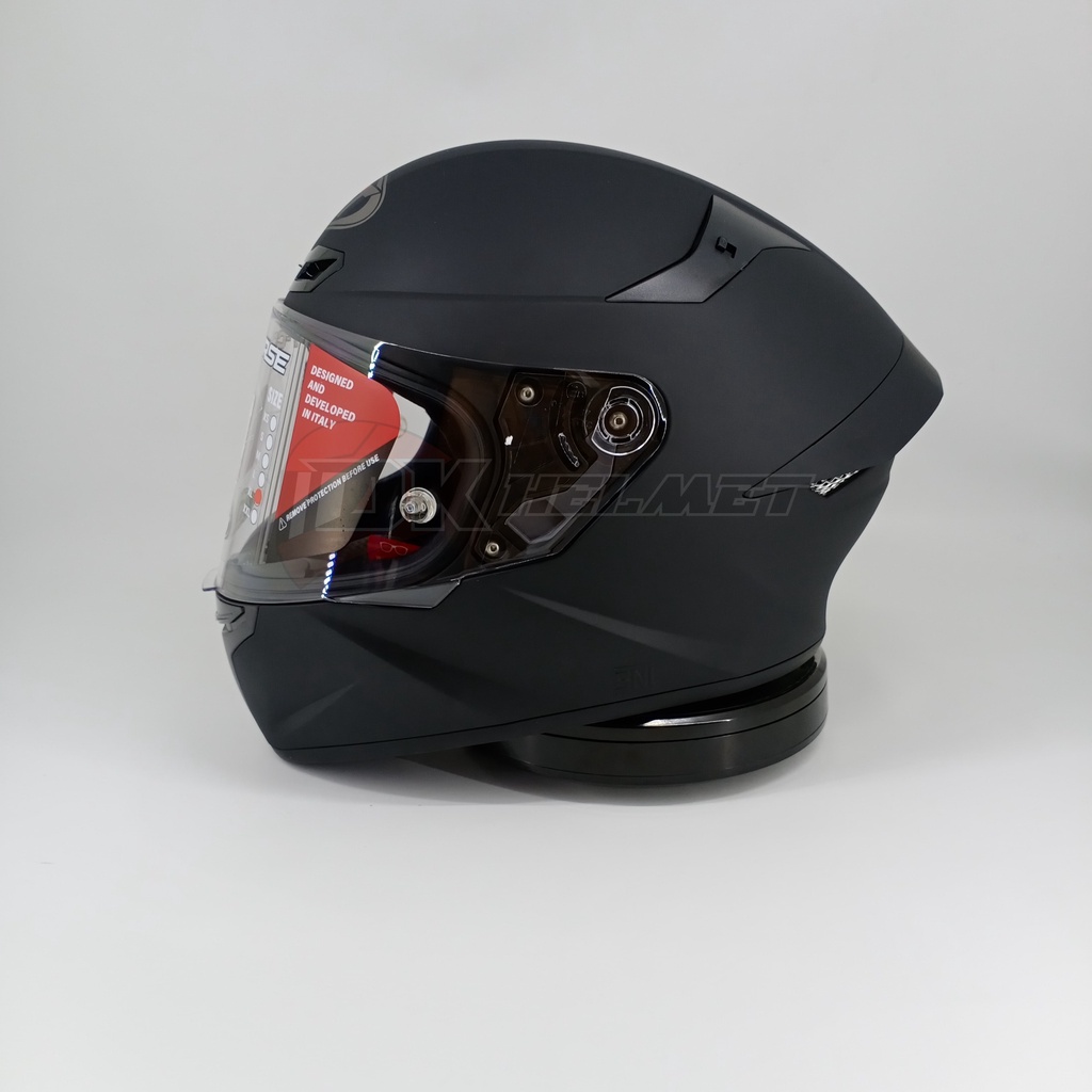 Jual Helm Full Face KYT TT Course TTC Plain Matt Black Solid Black Matt Doft Doff Original Ready ...