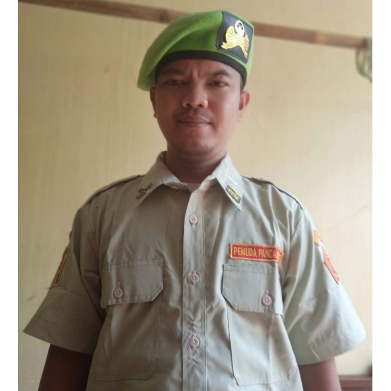 Jual baret ppm pemuda panca marga resimen yudha putra | Shopee Indonesia