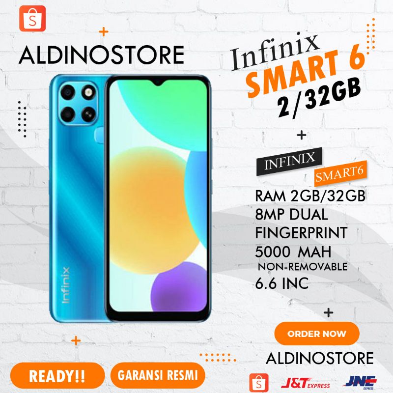 Jual INFINIX SMART 6 RAM 2/32GB GARANSI RESMI | Shopee Indonesia