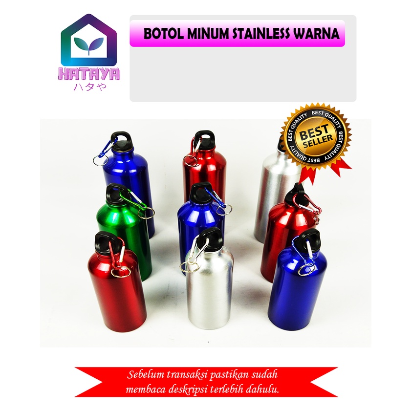 Jual HATAYASHOP - Stainless Steel Sports Water Bottle Tumbler Botol ...