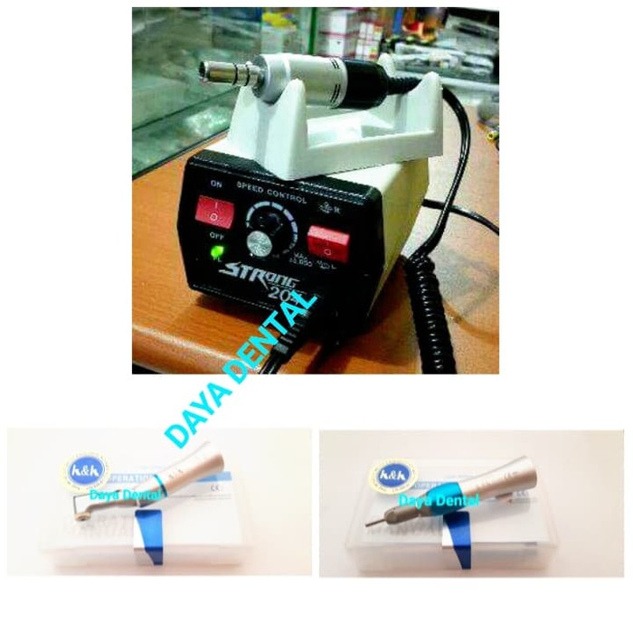 Jual Dental micromotor strong 204 mahasiswa LENGKAP micromotor lengkap ...