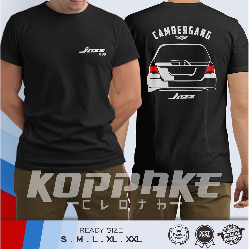 Jual Kaos Mobil Honda Jazz GD3 Cambergang Edition Baju Otomotif ...