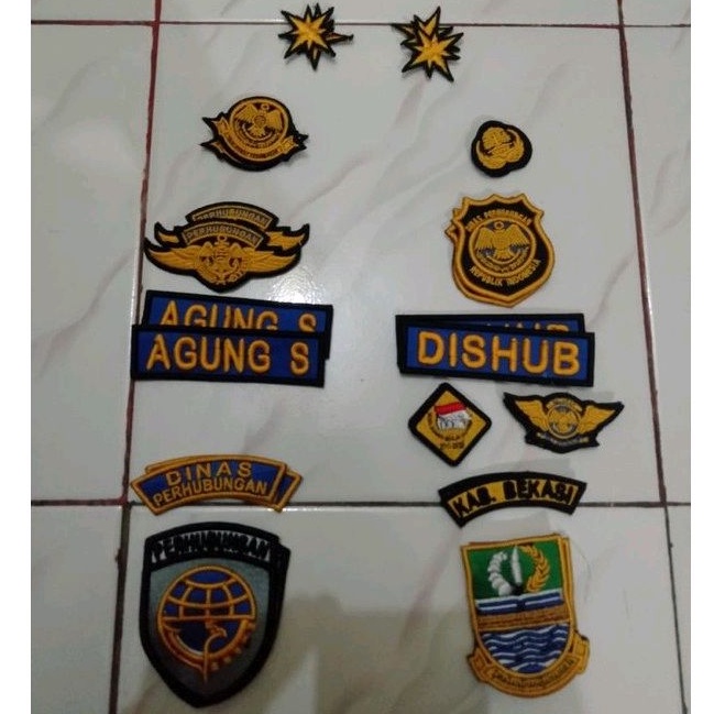 Jual Bordir Timbul Dishub / Bordir Logo Timbul Dishub / Logo Bordir ...