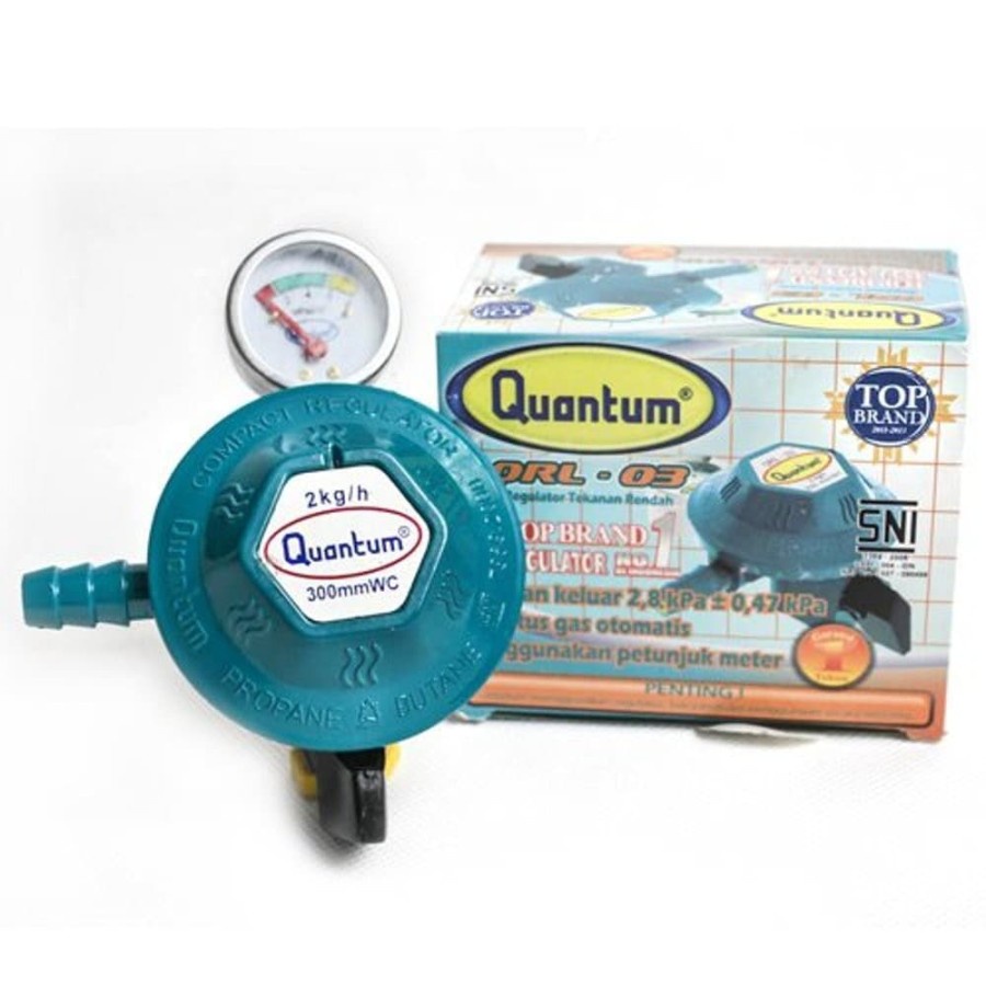 Jual Regulator Gas Meter Quantum QRL-03 yang dilengkapi dengan Meteran ...