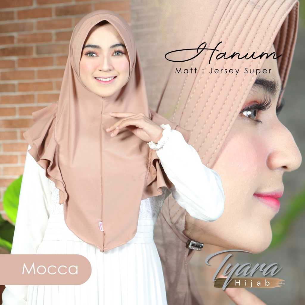 Jual Jilbab Instan Bergo Hanum Jersey Ori Tyara Hijab BY QOID | Shopee ...