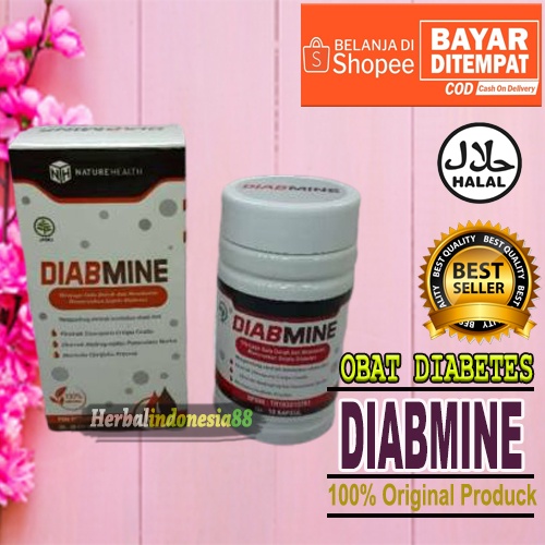 Jual 100% ASLI ( COD ) DIABMINE HERBAL ASLI OBAT DIABETES - MEMBANTU ...
