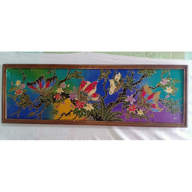 Jual Lukisa Batik Kupu Kupu 150x40 | Shopee Indonesia