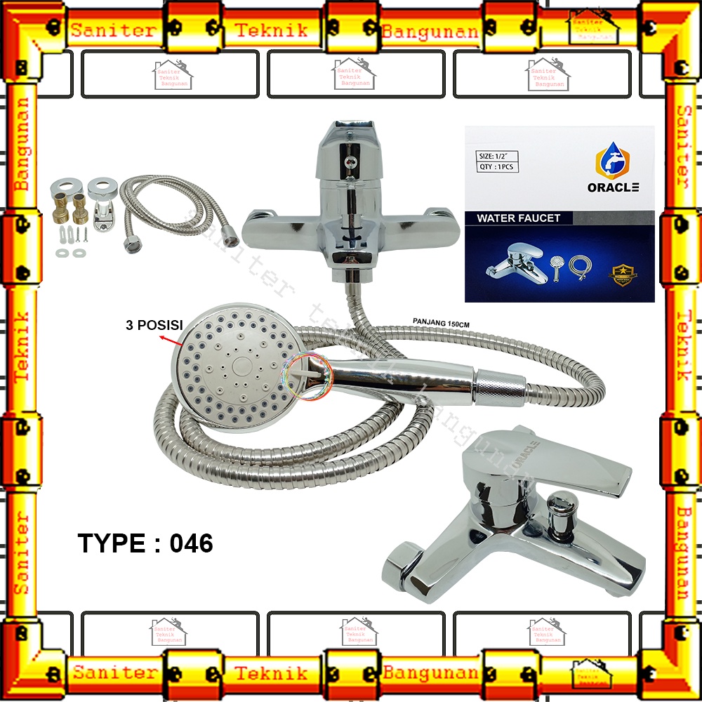 Jual Kran Keran Shower Set Bakip Bath Tub Stainless Steel Air Dingin ...