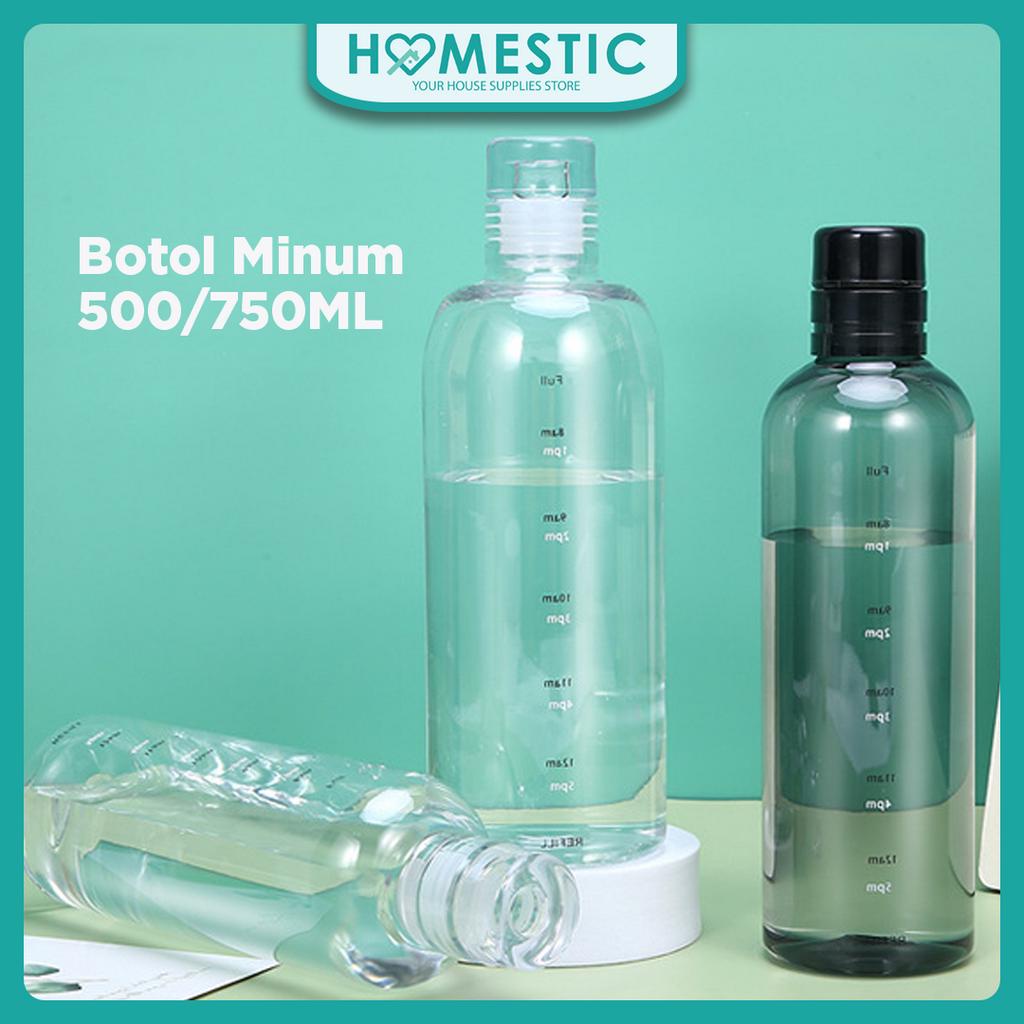 Jual Botol minum 500ml & 750ml / botol transparan / botol olahraga / botol portable | Shopee ...