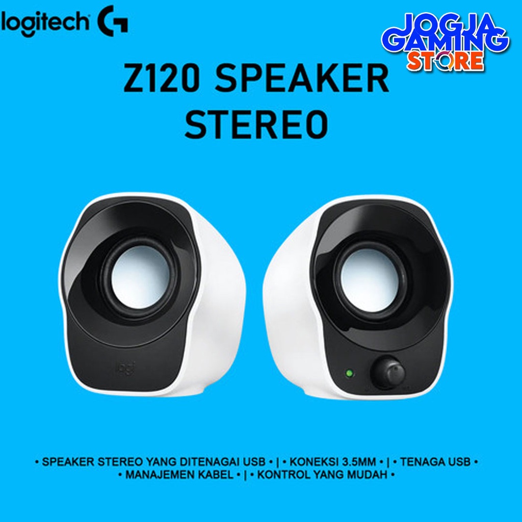 Jual LOGITECH Z120 SPEAKER STEREO PORTABLE USB | Shopee Indonesia