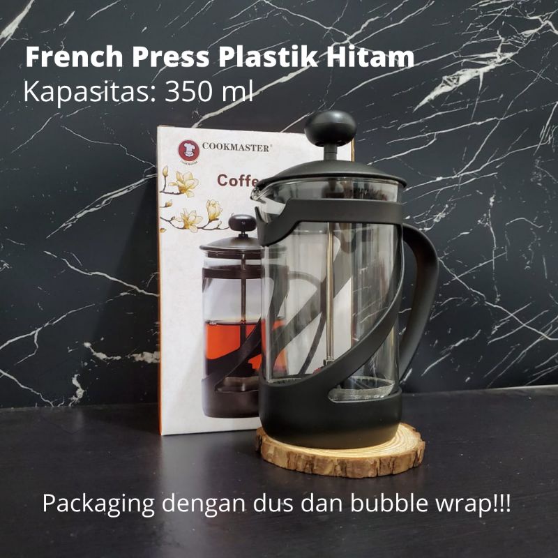 Jual French Press Cookmaster Plastik Hitam 350 ml | Shopee Indonesia