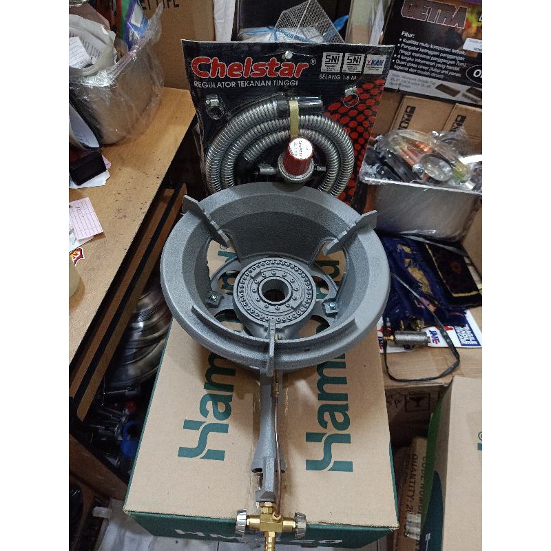 Jual Kompor gas api besar high presure 5b/hm120 manual | Shopee Indonesia