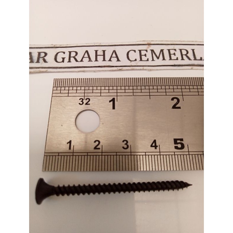 Jual (50 pcs) Skrup sekrup gypsum ukuran 2,5 cm 3 cm 4 cm 5 cm gipsum ...