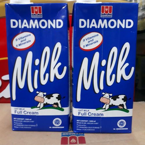 Jual Susu UHT Full Cream Diamond 1L / Susu Plain | Shopee Indonesia
