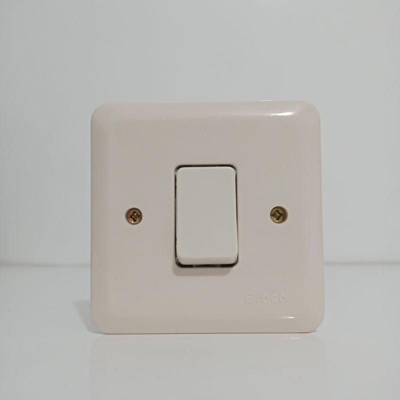 Jual IB Saklar Engkel 6621U New Gee Broco Single Switch Inbow Cream ...
