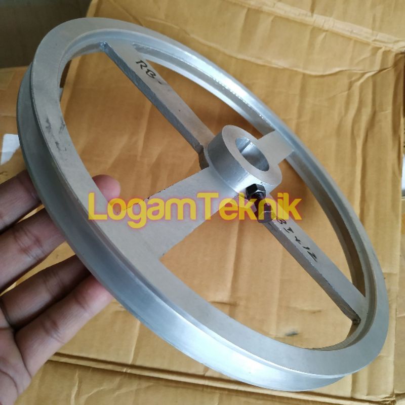 Jual Puli pulley pully A1 - 12 inch as 20 mm poly pully alumunium ...