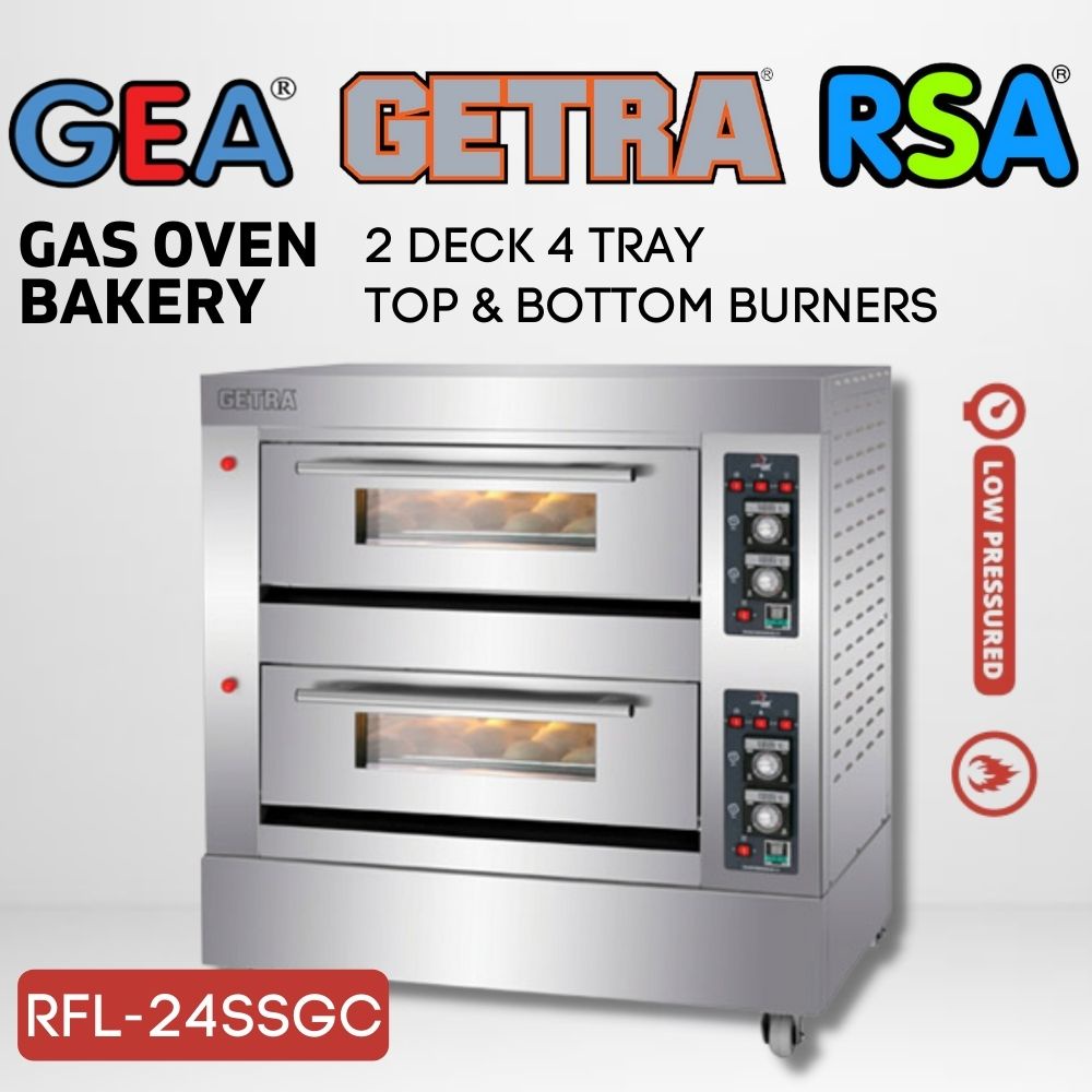 Jual OVEN GETRA 2 DECK 4 TRAY RFL 24SSGC PEMANGGANG ROTI KUE ORIGINAL ...
