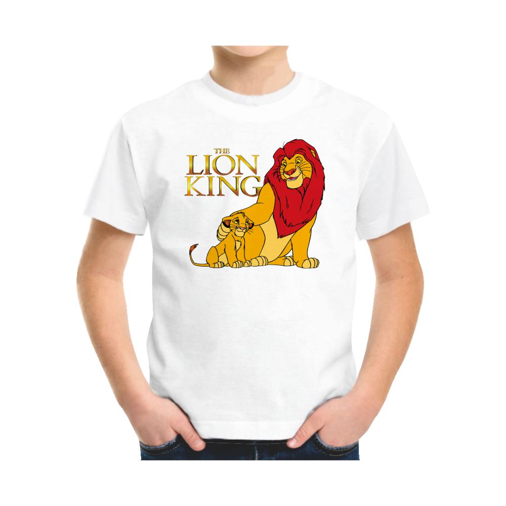 Jual Kaos Anak The Lion King Simba And Mufasa - Kaos Kartun | Shopee ...
