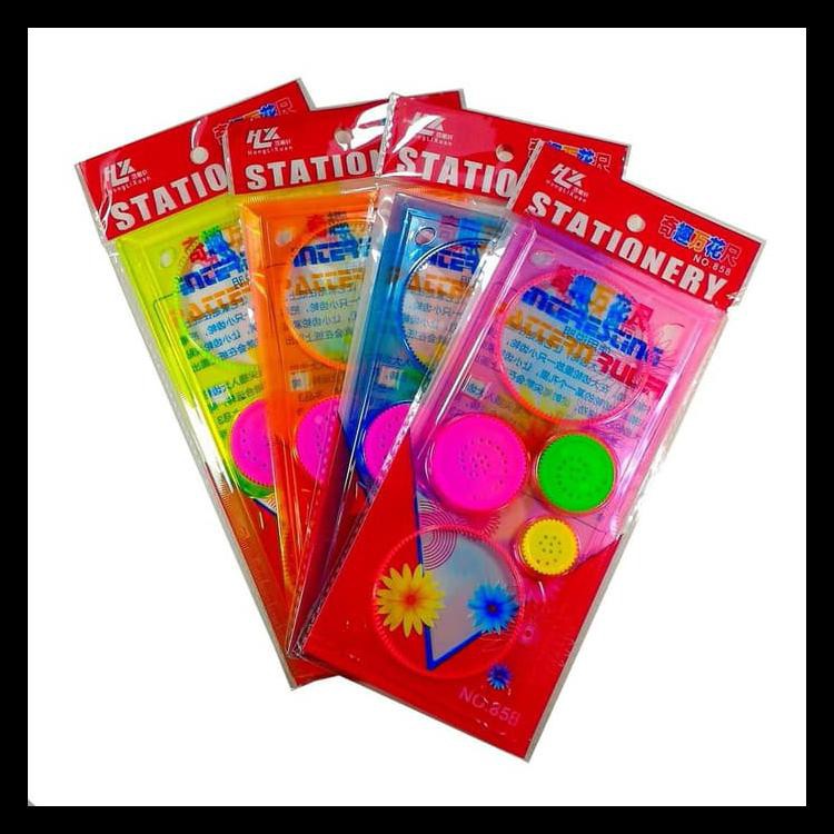 Jual Penggaris Bunga Putar Ajaib / Spirograph Atk Mainan Jadul 90An ...