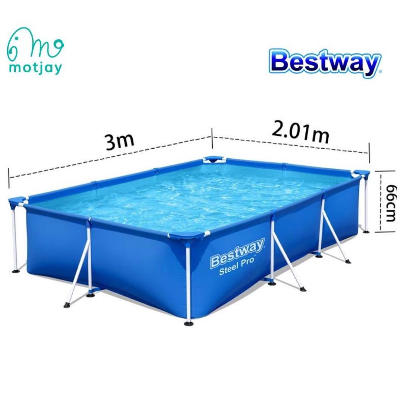 Jual BESTWAY 56404 STEEL PRO FRAMED POOL 300cm x 201cm x 66cm | KOLAM ...