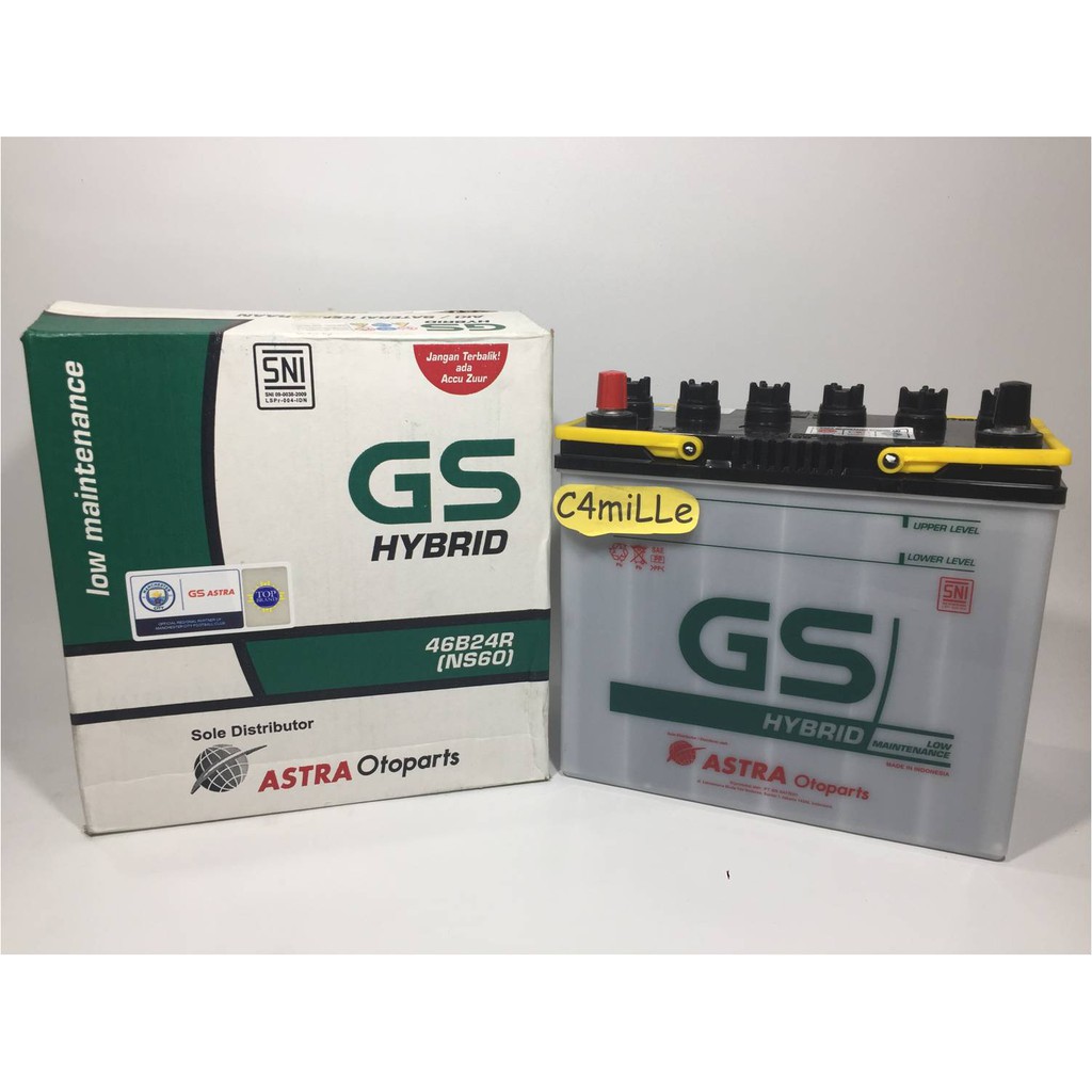 Jual AKI MOBIL GS ASTRA NS60 55B24R 46B24R APV ESCUDO SWIFT AVANZA XENIA RUSH TERIOS SX4 SWIFT ...