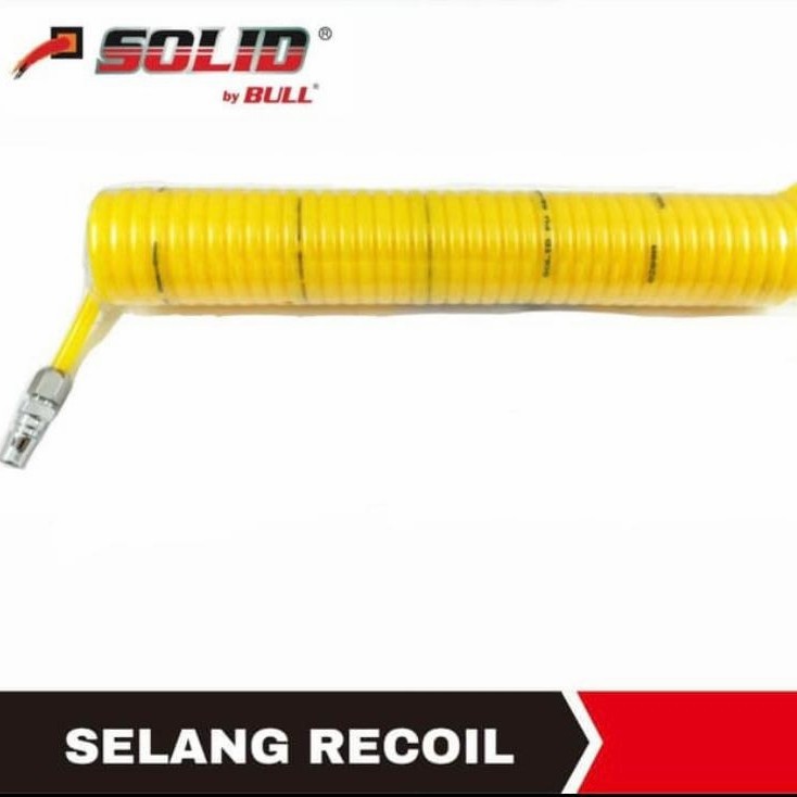 Jual Selang Kompresor PU Spiral SOLID Recoil Compressor Hose 6M/9M/12M ...