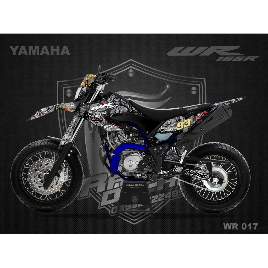 Jual Decal Sticker Yamaha WR 155 Custom Desain Warior WR 017 | Shopee ...