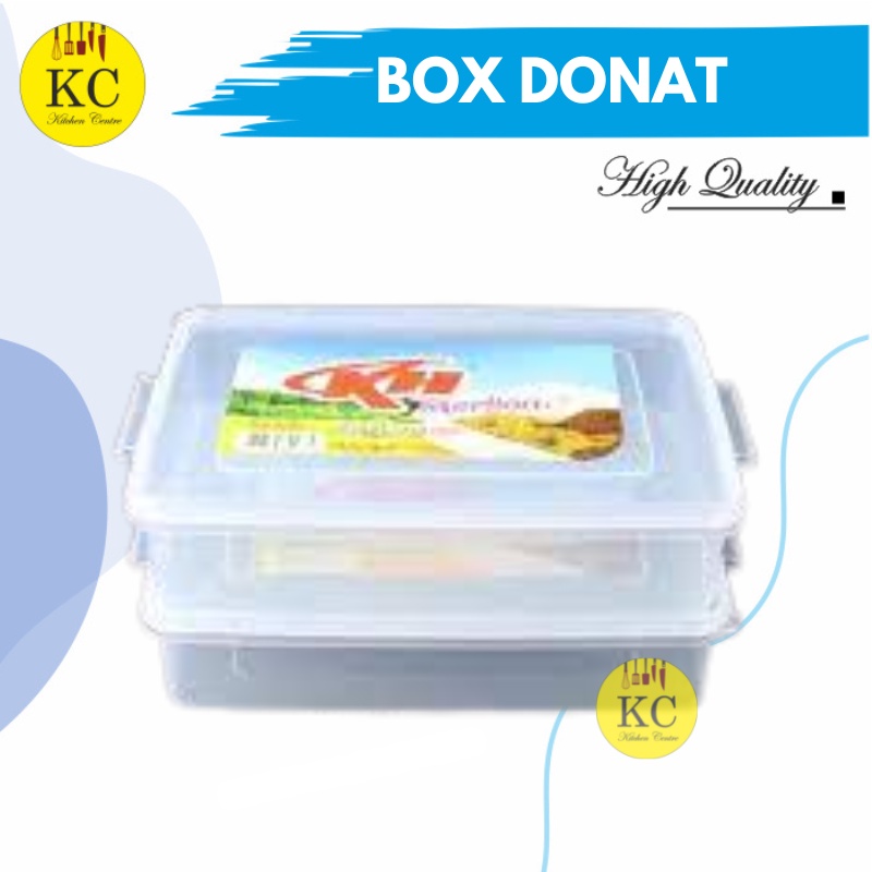 Jual Box Donat Merlion Kotak Penyimpanan Donat Tempat Donat Plastik Kh ...