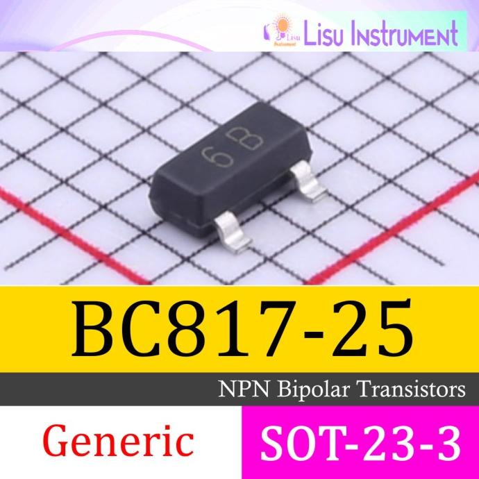 Jual BC817-25 BC817 6B 45V 500mA NPN Bipolar Transistors BJT SOT-23-3 lisuin90 Ayo Order ...