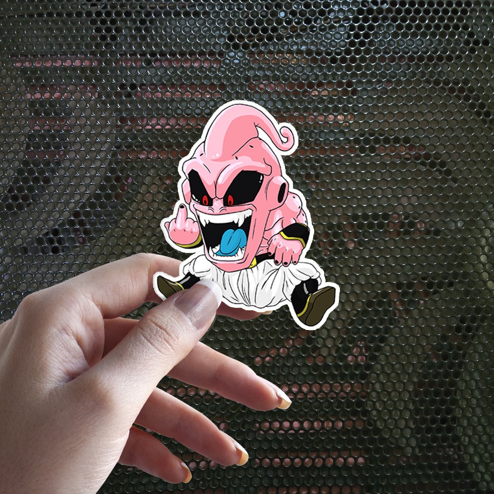 Jual Sticker Decal Vinyl Tahan Air Majin Boo Villain Dragon Ball ...