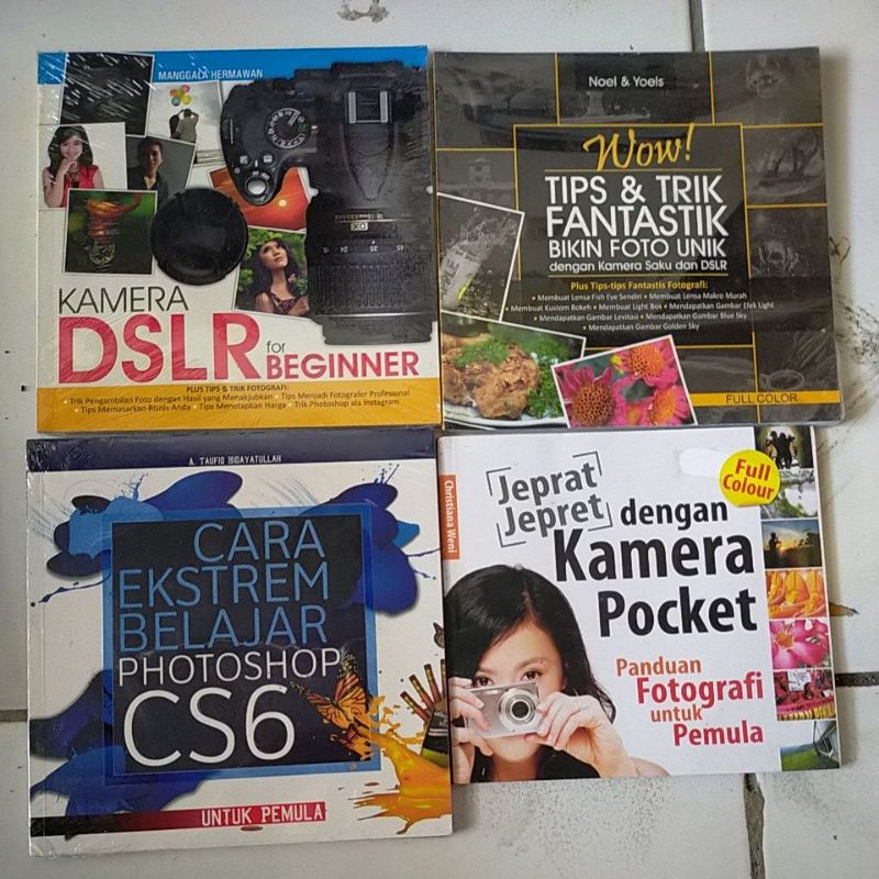 Jual Buku paketan ketrampilan fotografi, judul bisa pilih di deskripsi ...