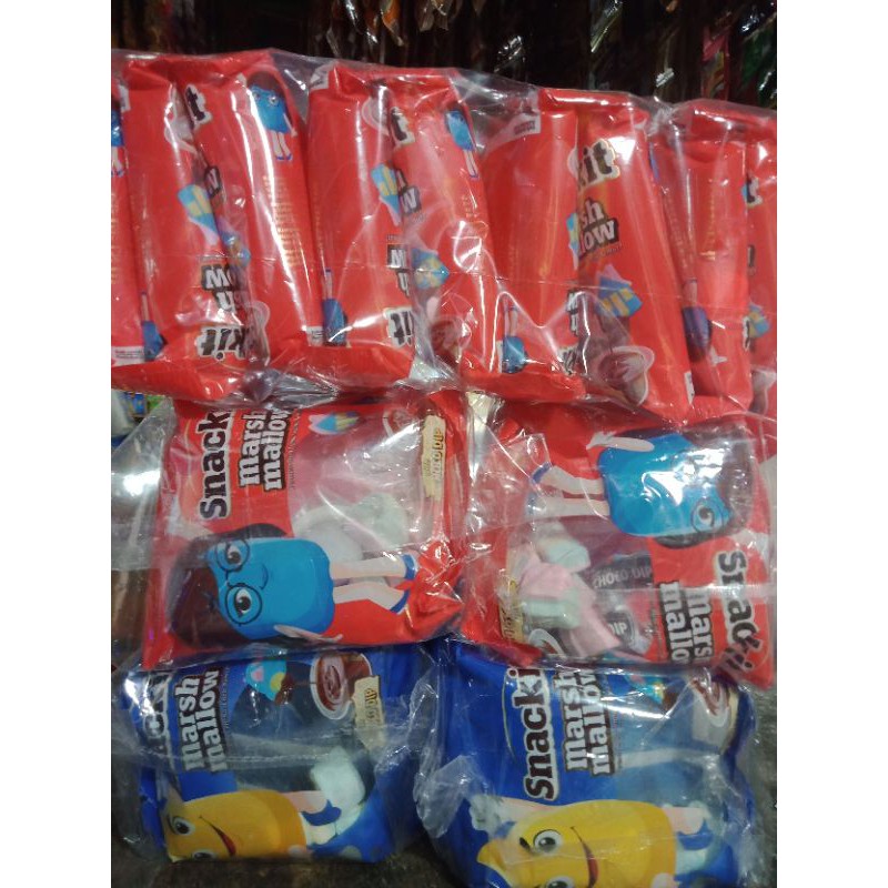 Jual permen snackit marsh mallow permen busa colek per pak isi 10pcs ...