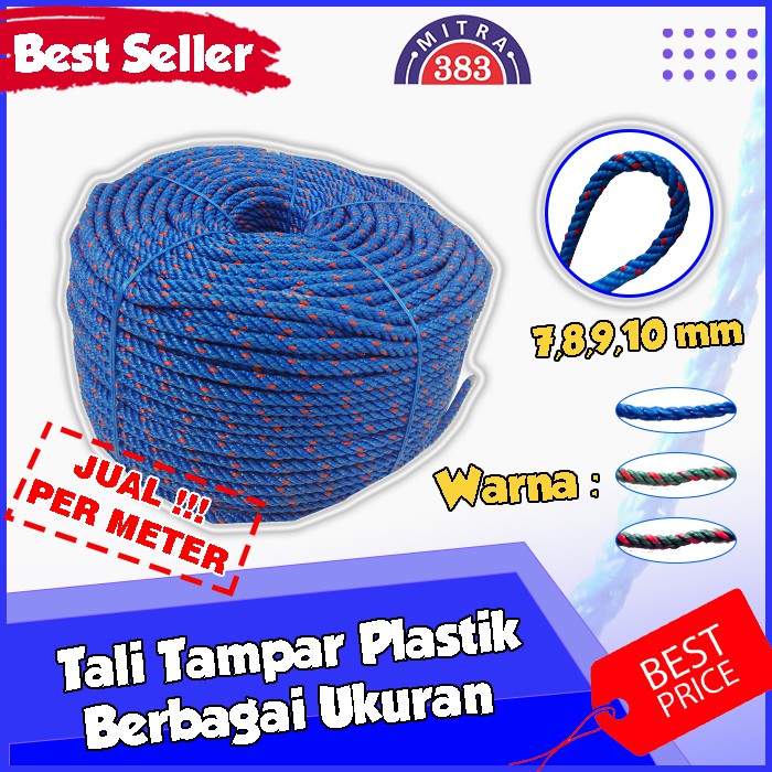 Jual Tali Tampar / Tambang Plastik Polyethylene (PE) Berbagai Macam Ukuran 8mm 9mm 10mm 12mm ...