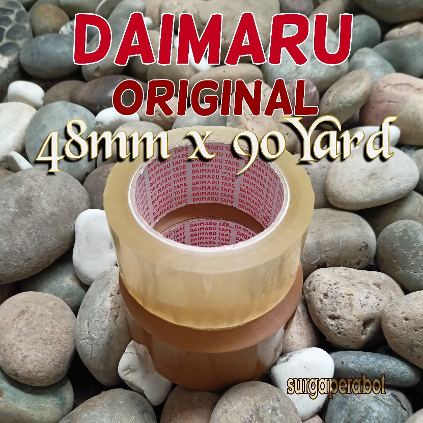 Jual Lakban Daimaru tebal OPP tape super Murah ready Bening / coklat bisa campur Original Asli ...