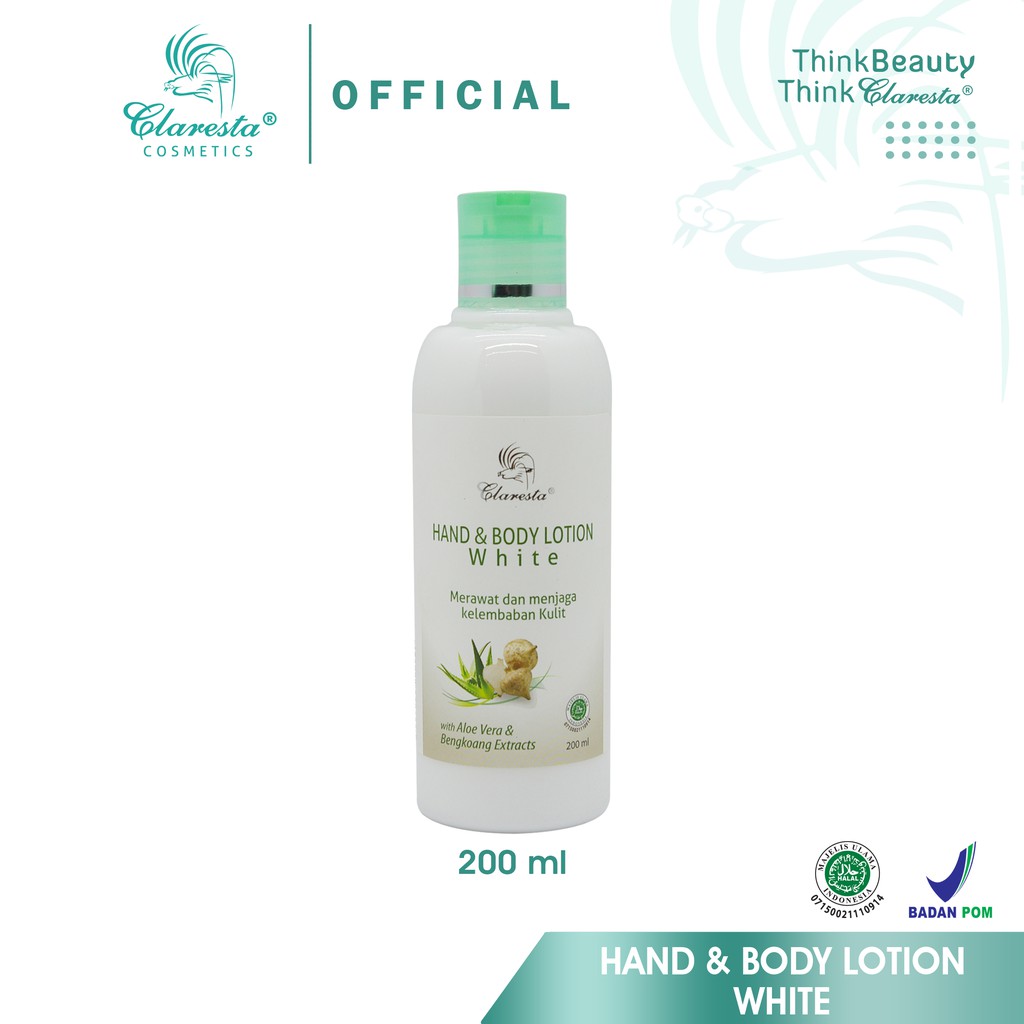 Jual Claresta Hand And Body Lotion White 200 ml | Shopee Indonesia