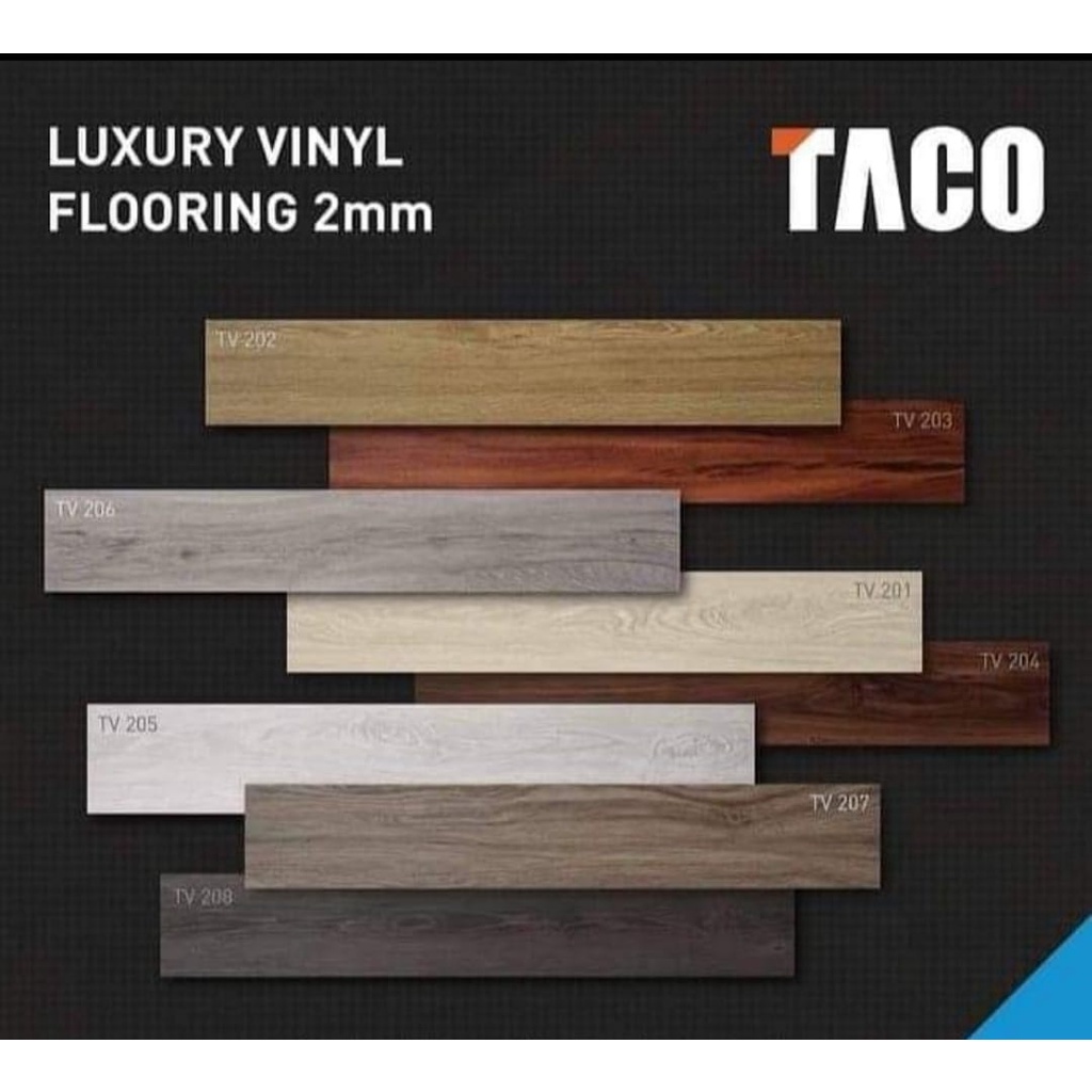 Jual Lantai Vinyl Motif Kayu Taco Tebal 2mm | Shopee Indonesia