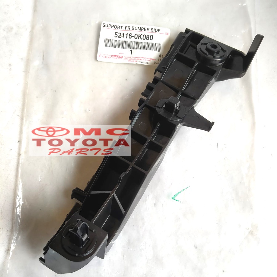 Jual Support Bracket Breket Bumper Depan Kiri Toyota Fortuner 52116 ...