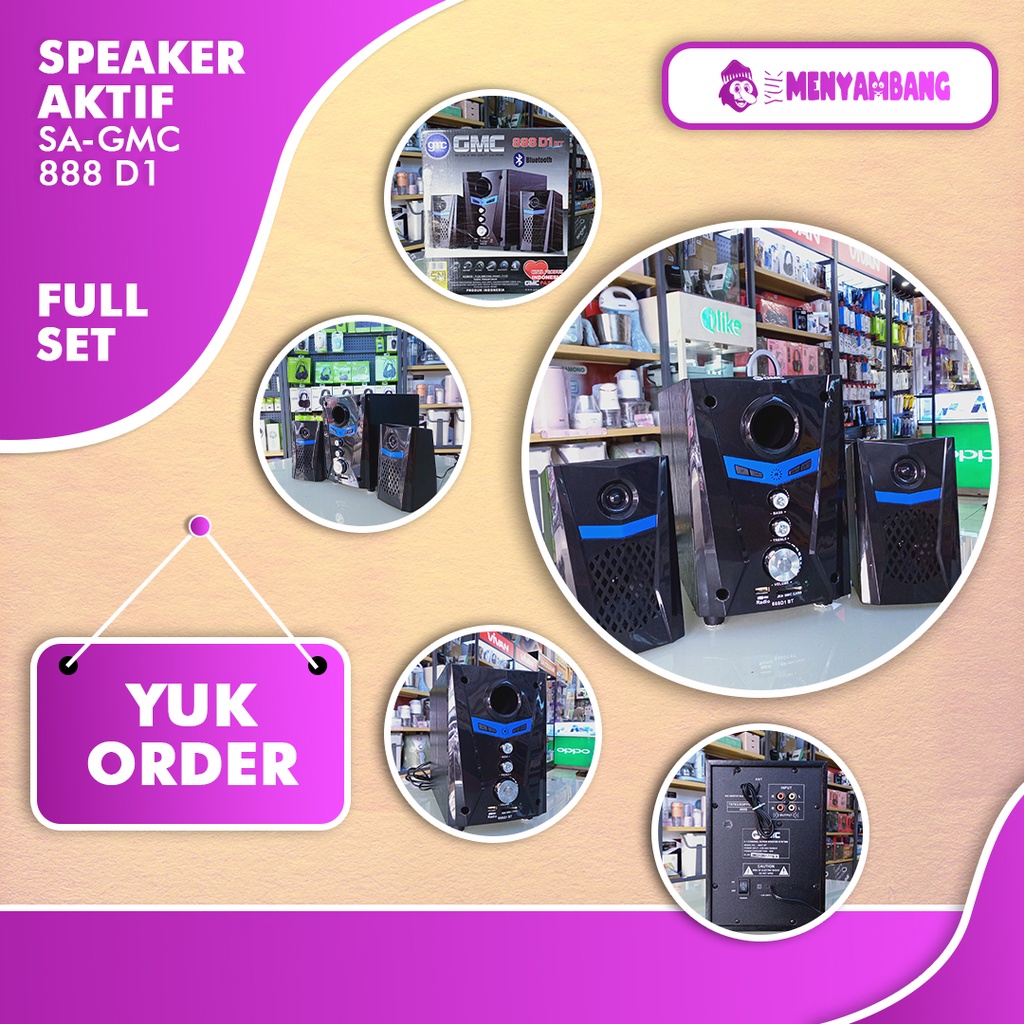 Jual 42064 | SA-GMC 888 D1-BT | Speaker Aktif Bluetooth GMC 888 D1-BT ...