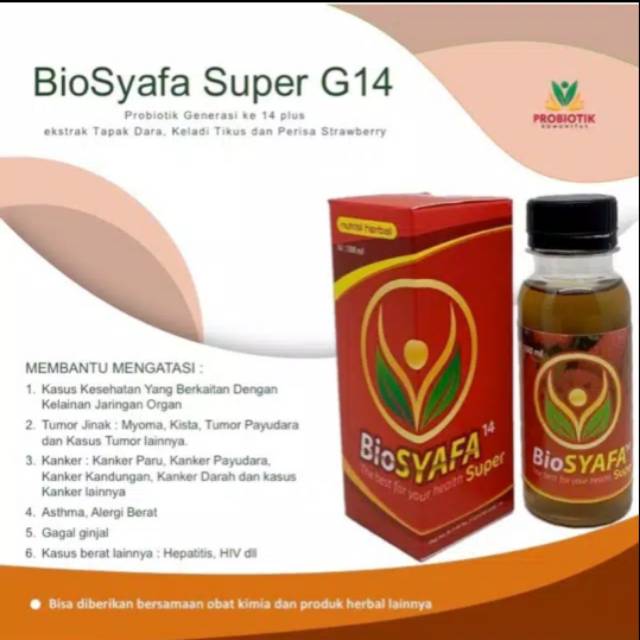 Jual BIOSYAFA SUPER G14 PROBIOTIK SIKLUS | Shopee Indonesia